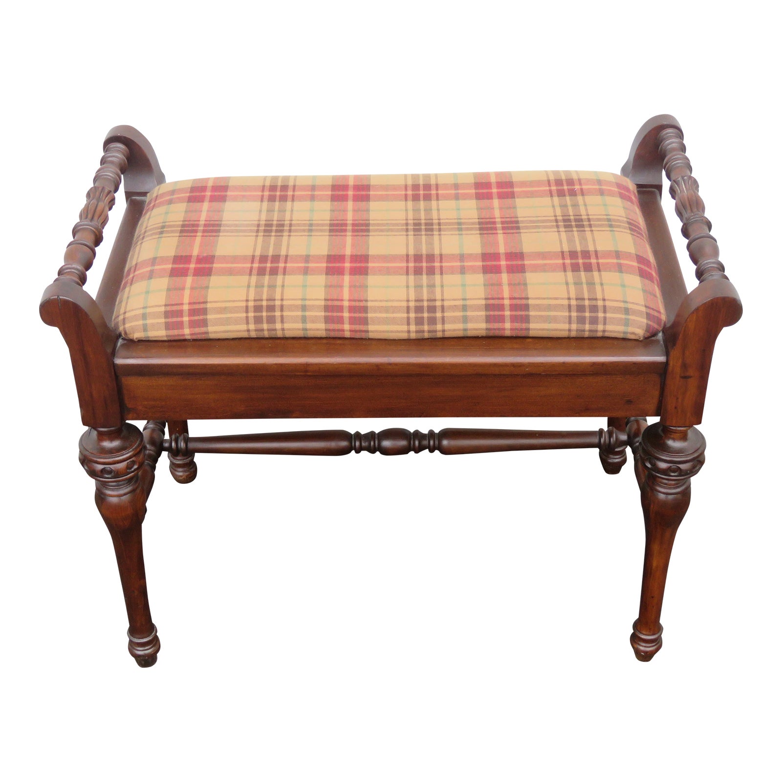 Mount Airy Chair Early 1900s Vanity Stool Bench Ottoman | Chairish