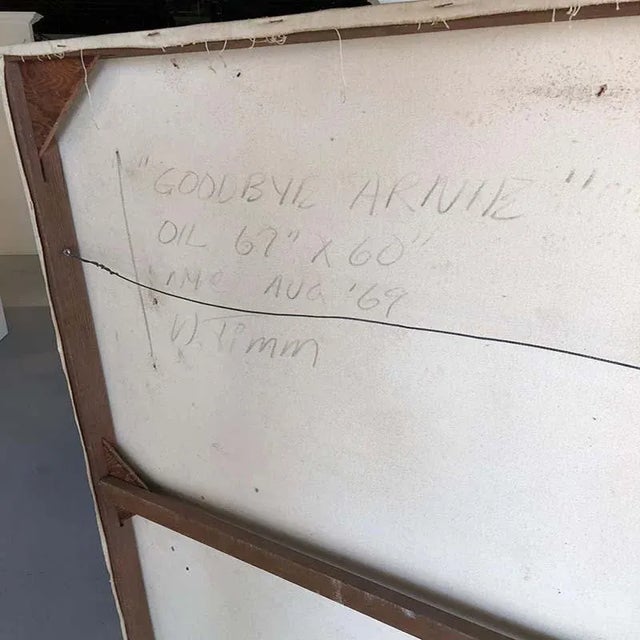 Wayne Timm : Large Vintage Painting Titled: “Grand” 1968 | Chairish