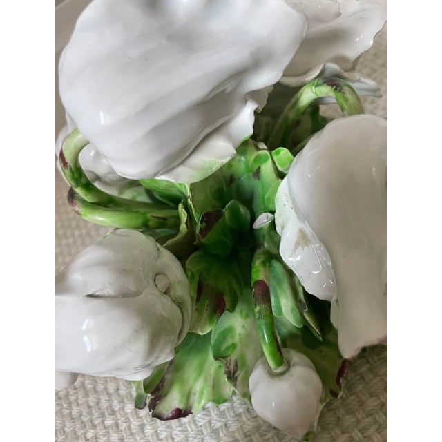 Italian Ceramic Tulip Centerpiece | Chairish