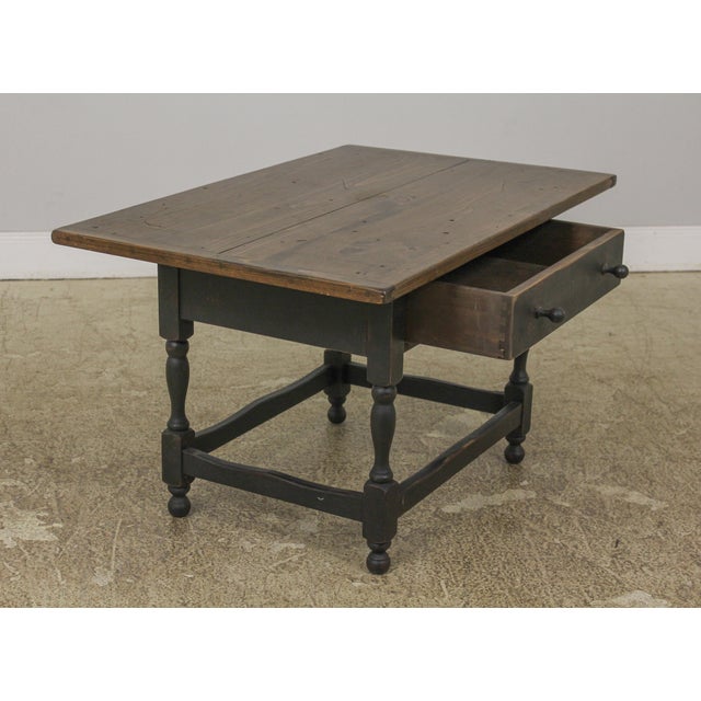 Benchmade 1 Drawer Tavern Style Pine Coffee Table | Chairish