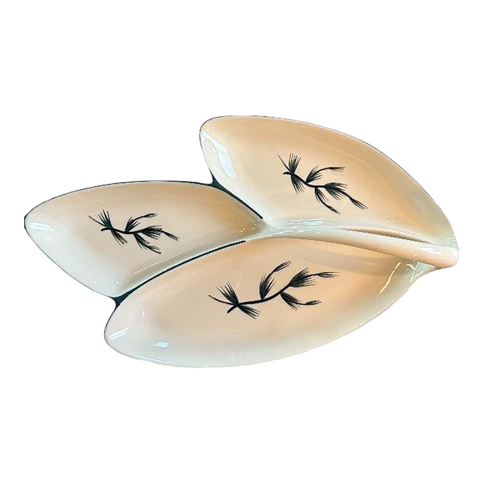 Vintage Mid-Century Modern Winfield Pottery Serving Tray | Chairish