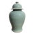 Extra-Large Ceramic Jade Green Lidded Ginger Jar | Chairish