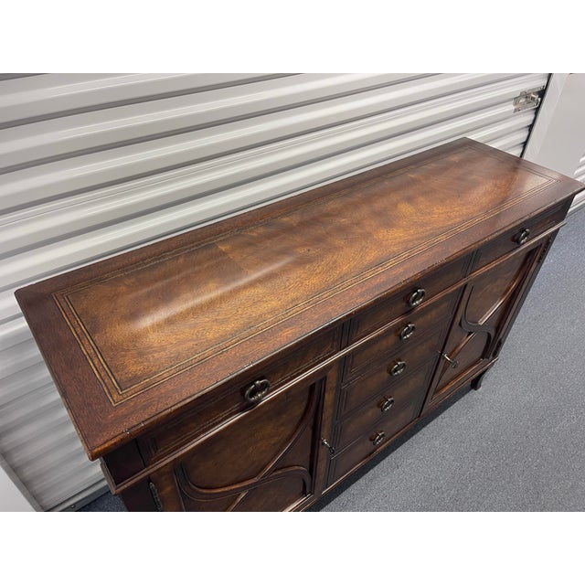 Theodore Alexander Villa Olmo Carved Wood Sideboard / Buffet With ...