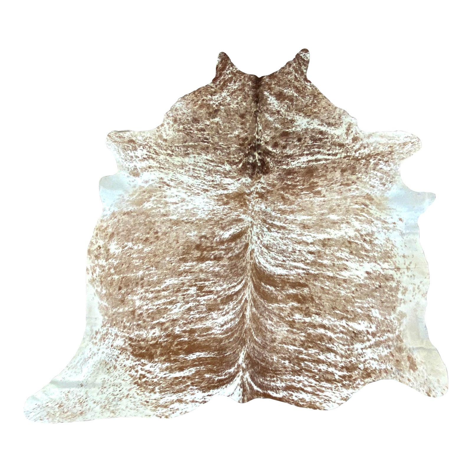 Natural Brazilian Cowhide Light Brindle Rug | Chairish
