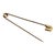 14k Gold Tiffany & Co. Retro Safety Pin Brooch | Chairish