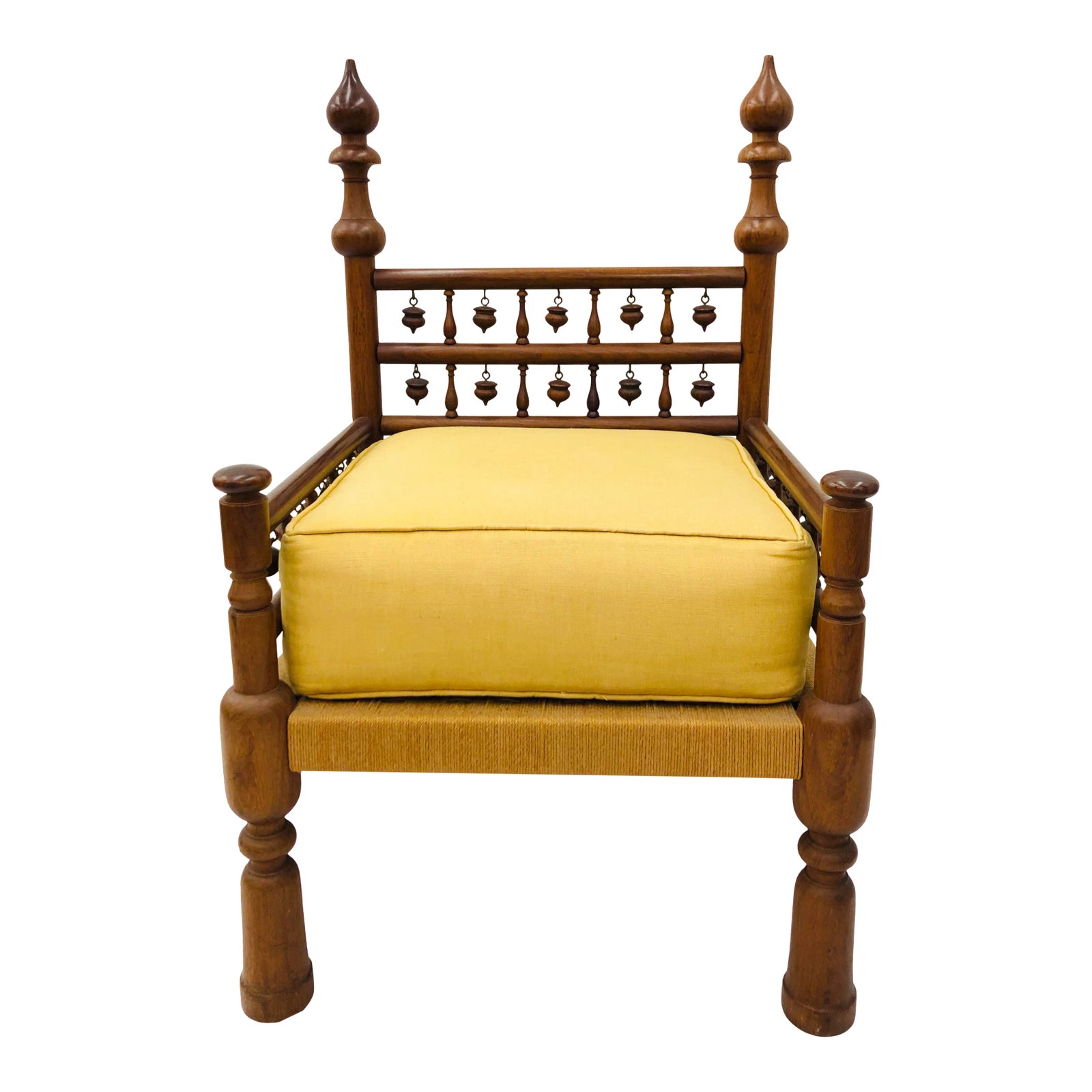 Vintage Indian Arm Chair | Chairish
