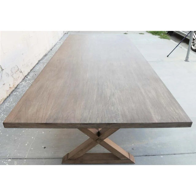 Expandable Minimalist X Trestle Table by Petersen Antiques | Chairish