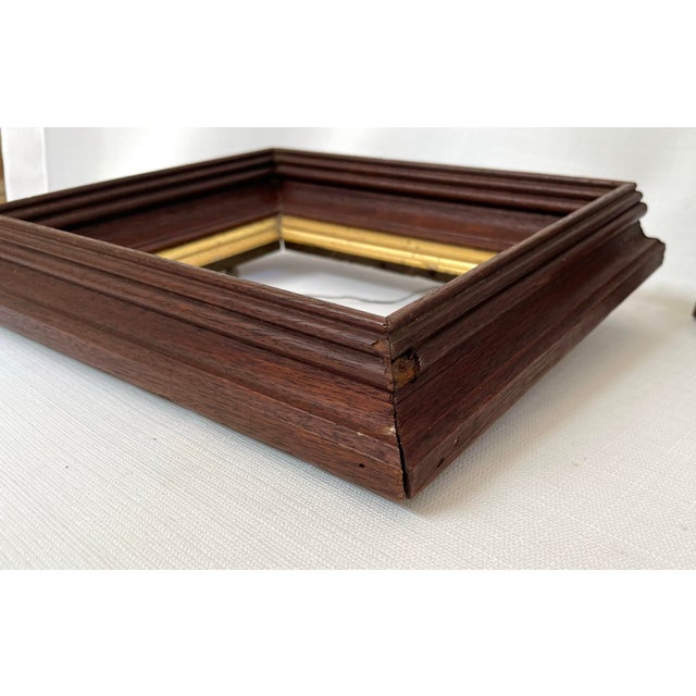 Vintage Rustic Wood Frames - a Pair | Chairish