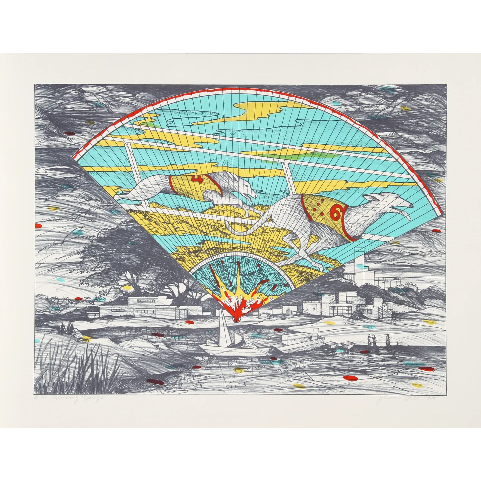 Susan Hall, "Morning Mirage," Lithograph | Chairish