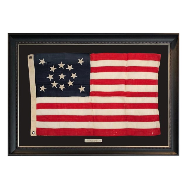 13-Star American Centennial Flag, Circa 1876 | Chairish