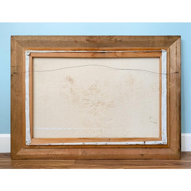 Large Mid Century Impressionist Style Paris, France Oil Painting in ...