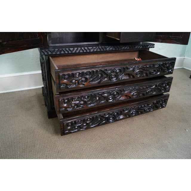 Witco Tiki Elvis Jungle Room Redwood Armoire Chairish
