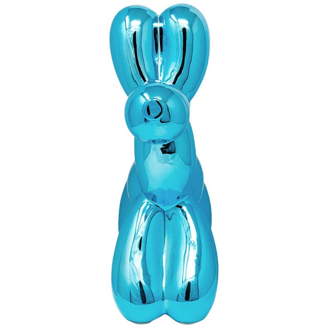 Interior Illusions Plus Blue Balloon Dog Bank - 12" Tall | Chairish