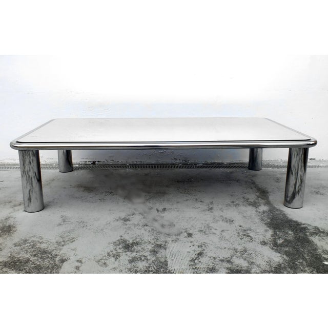 1970s Gianfranco Frattini Design Big Mirror Coffee Table by Cassina ...
