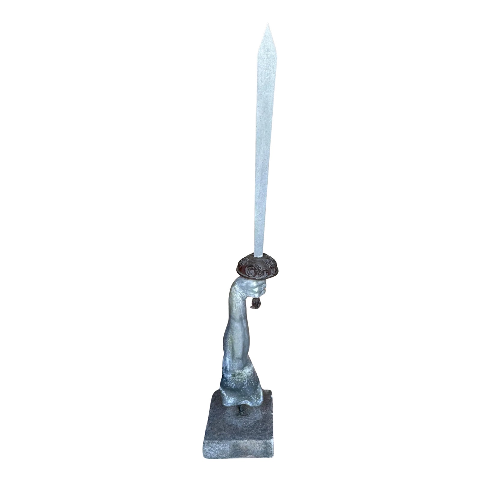 Monumental 'Excalibur Sword' Garden Statue, England, 1900 | Chairish