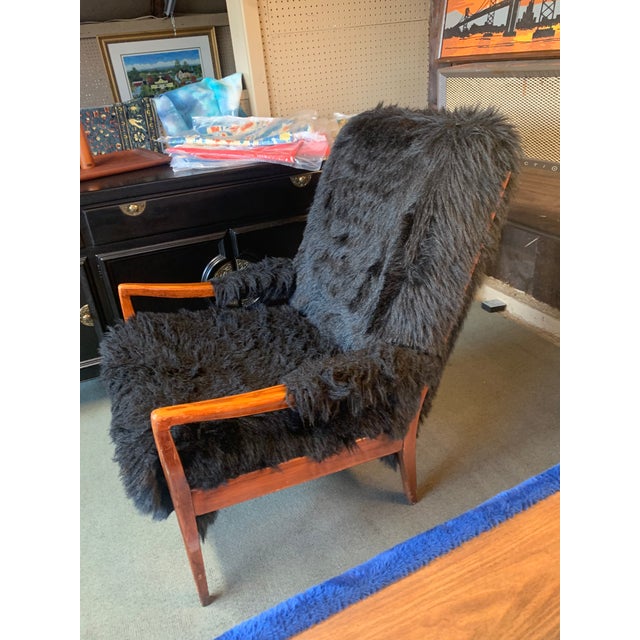 1960s Cintique Furry Lounge Chair, Made in England | Chairish