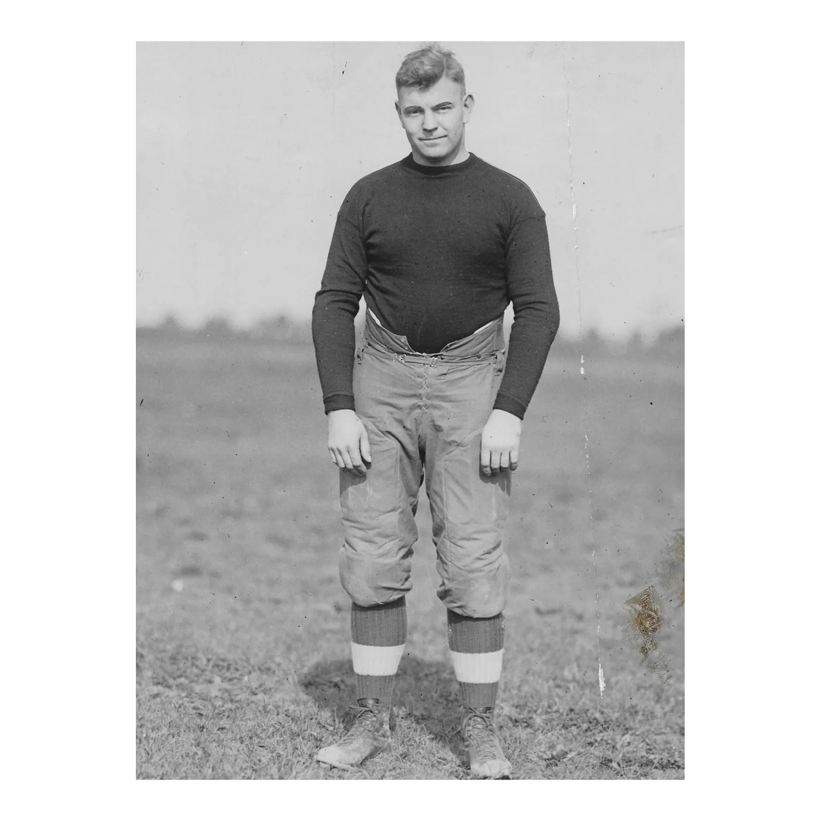 1924 Kalamazoo Michigan College Football Player Photograph | Chairish