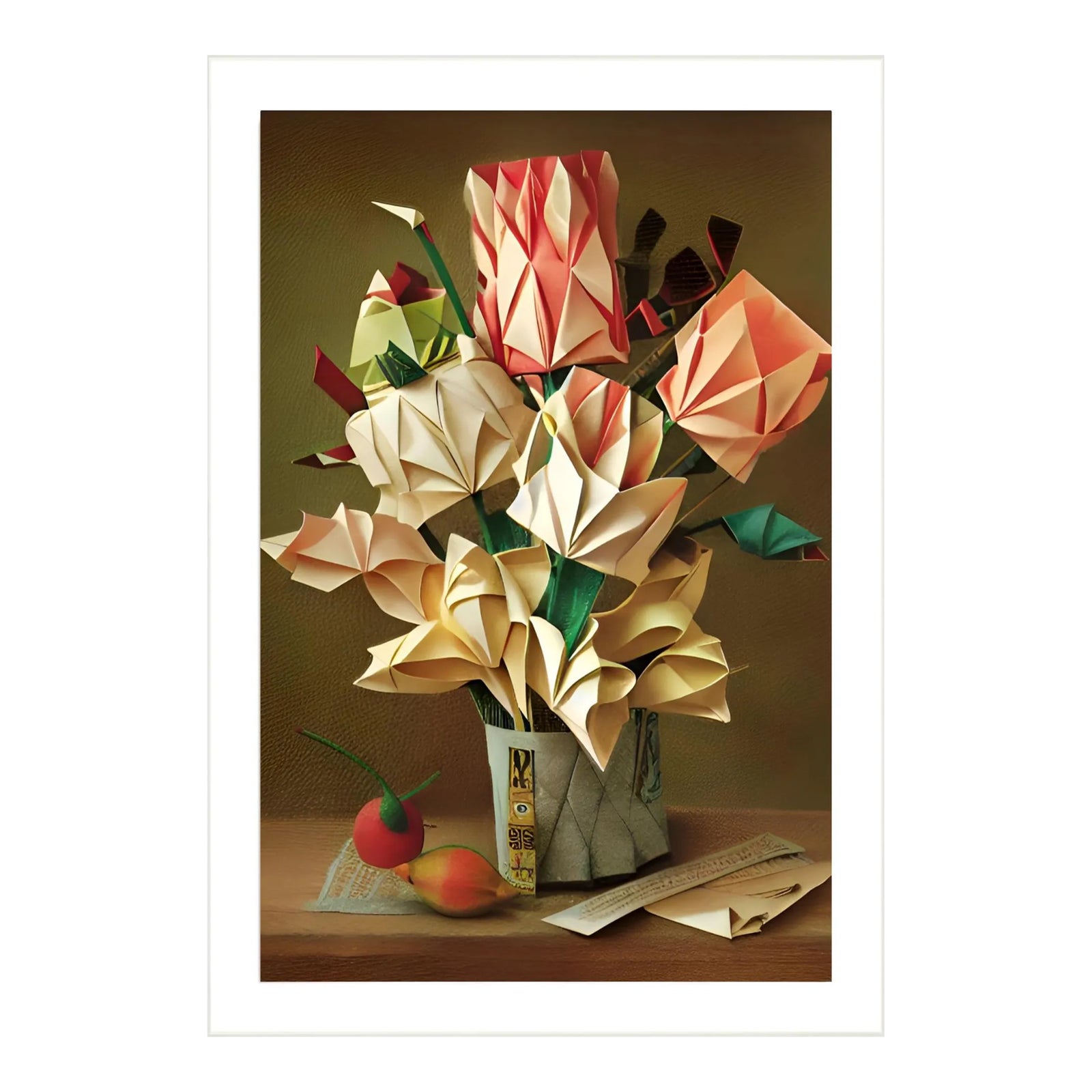 Tuxedo Park Print Shop Framed Origami Still Life Fine Art Print | Chairish