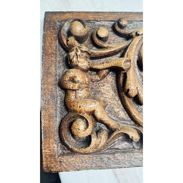 Cherub Bas Relief Wall Panel | Chairish