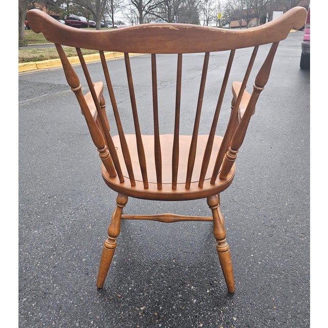 Conant Ball Mid Century Maple Windsor Armchair | Chairish