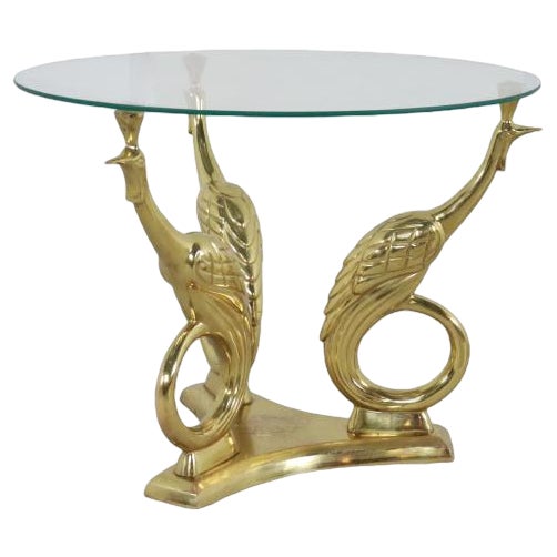 Vintage Peacock Coffee Table | Chairish