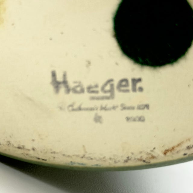 Arts & Crafts Style Sage Green Ceramic Vase With Leaf Motif by Haeger ...