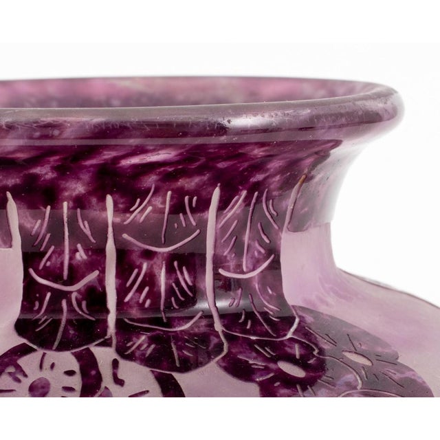 Charder Le Verre Francais Art Deco Glass Vase | Chairish