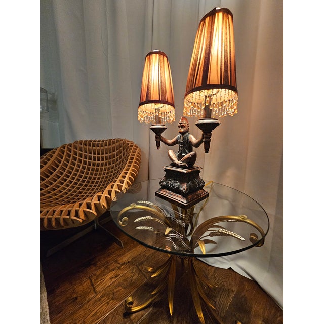 Vintage Late 20th Century Maitland Smith Attributed Bellhop Monkey Dual ...