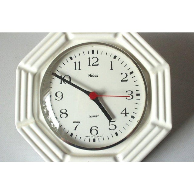 Handmade German Ceramic Kitchen Wall Clock | Chairish