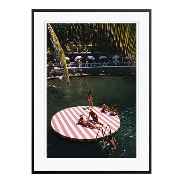 La Concha Beach Club 1975 by Slim Aarons Black Framed C-Print | Chairish
