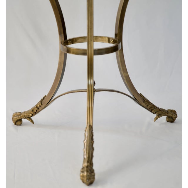 Alberto Orlandi Pair of Gueridon Tables or Black Marble Top Side Tables ...