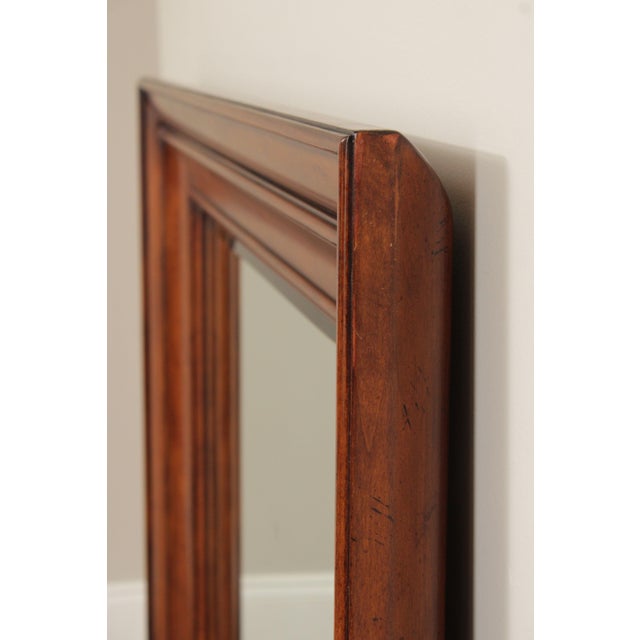 Early 21st Century Traditional Carved Cherry Ogee Frame Wall Mirror ...