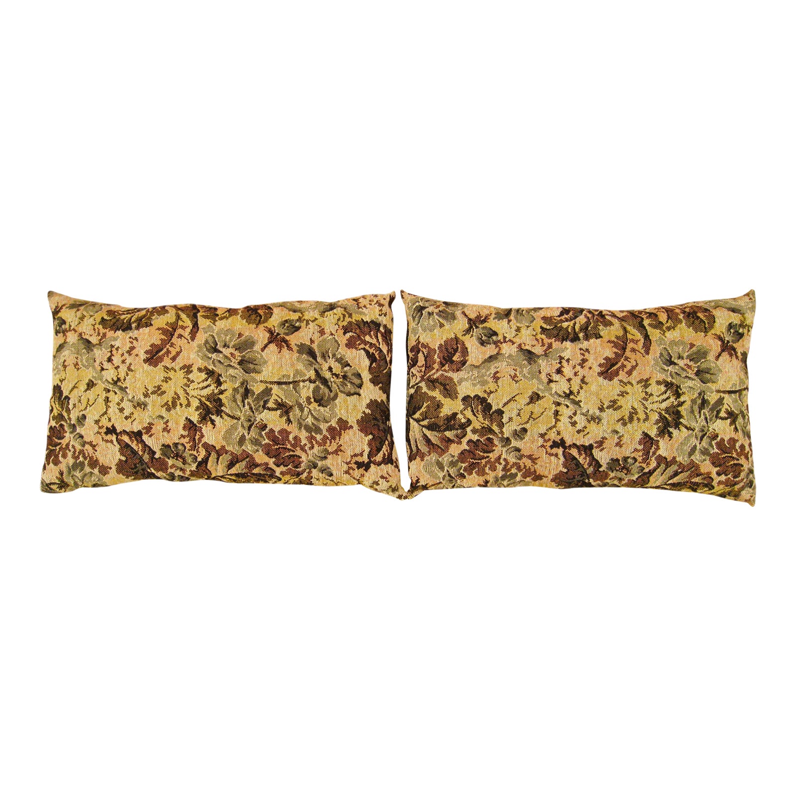 Decorative Antique Jacquard Tapestry Pillows with Floral Elements - A ...