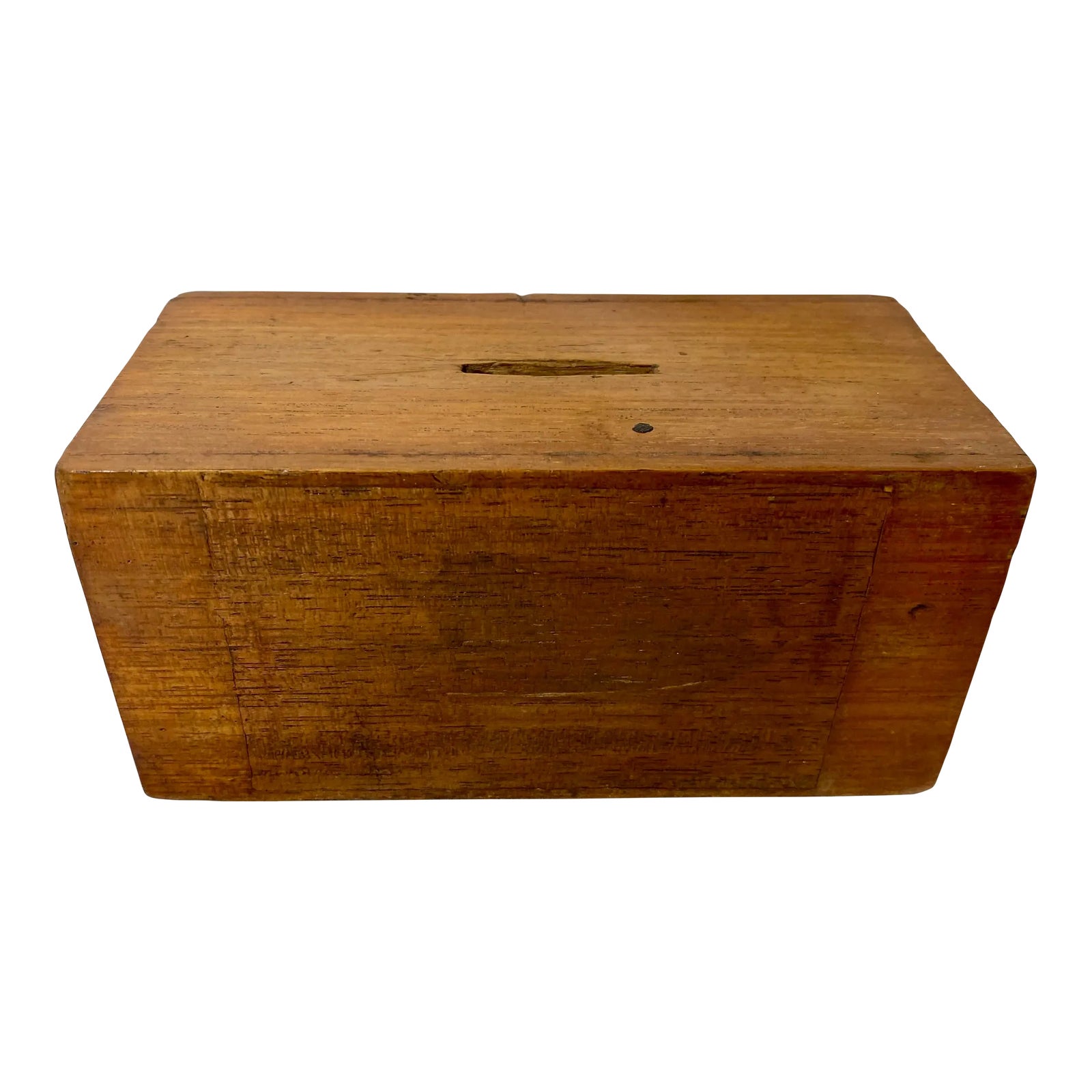 Antique Wooden Money Box /Bank From England - Circa 1900 | Chairish