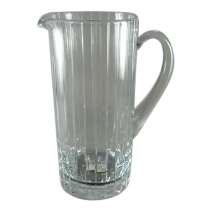 Vintage Sasaki Crystal Ellessee Cocktail Liquor Water Pitcher | Chairish