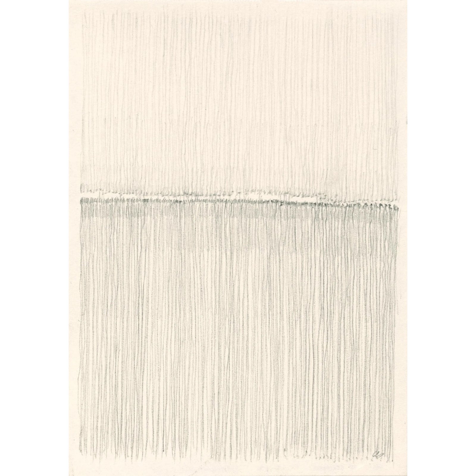 Vista-04 Abstract Landscape Drawing Pencil by Carrie Bergey | Chairish