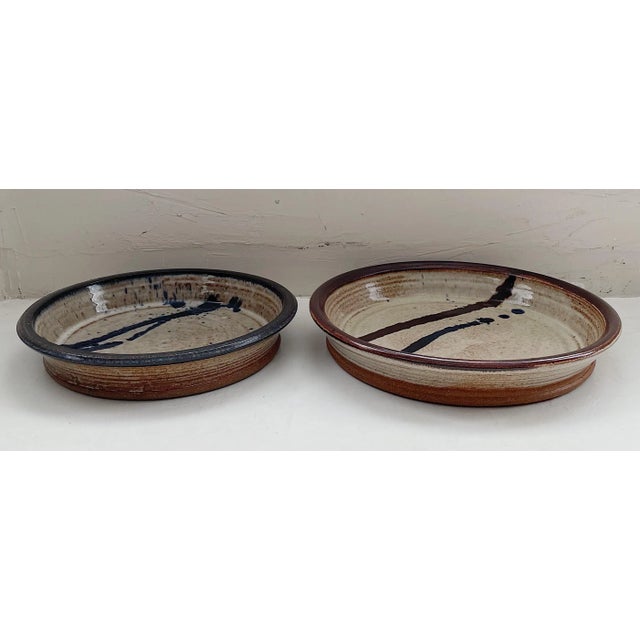 A Pair of Vintage Pottery Serving Dishes | Chairish