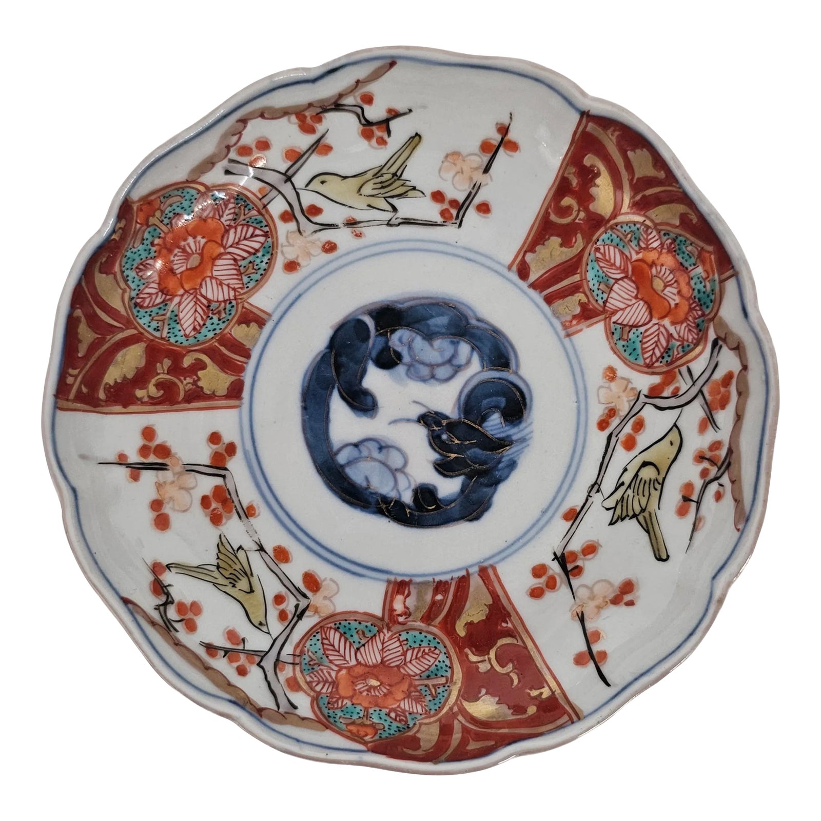 Japanese Imari Ware Small Dish 4.5" | Chairish