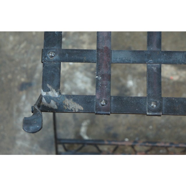 Vintage Folding Iron Luggage Rack | Chairish