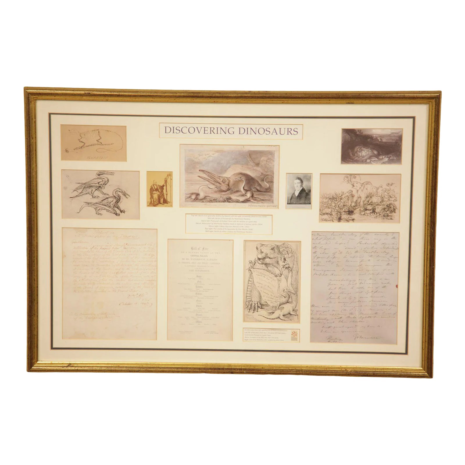 Discovering Dinosaurs Framed Replicas of Materials From the Archives of ...