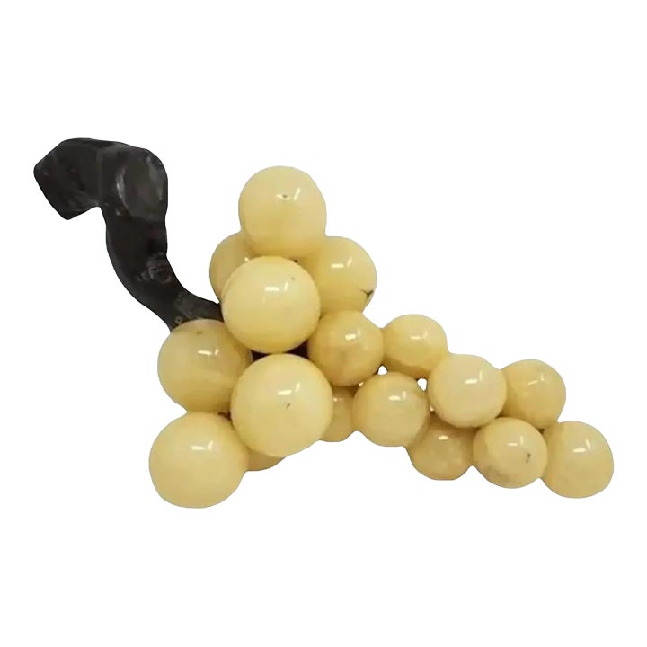1950's Large Vintage Italian Alabaster Grapes With Grapevine Stem ...