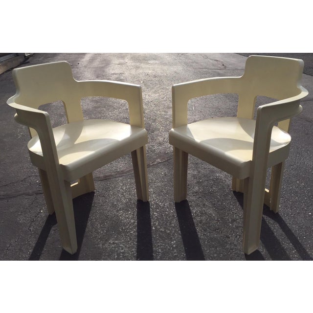 Vintage 1970's Molded Mod Chairs - Set of 4 | Chairish