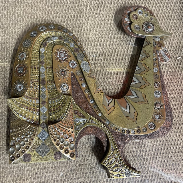1970s Giovanni Schoeman Rooster Wall Sculpture | Chairish