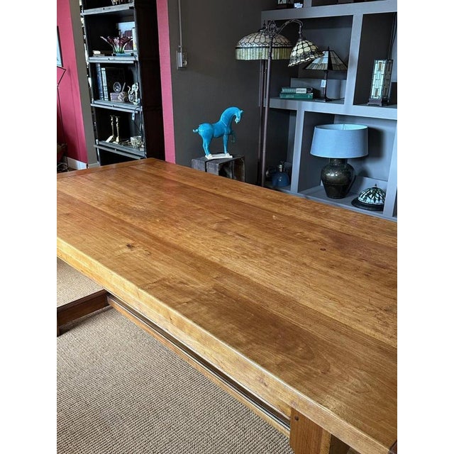 Cherry Country Dining Table, 1990s | Chairish