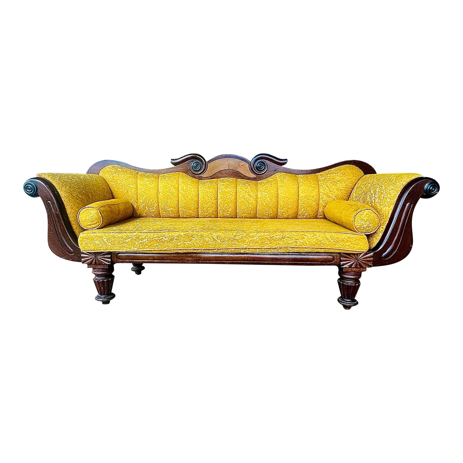 Original Mid 18th Century Antique English William IV Mahogany Double ...