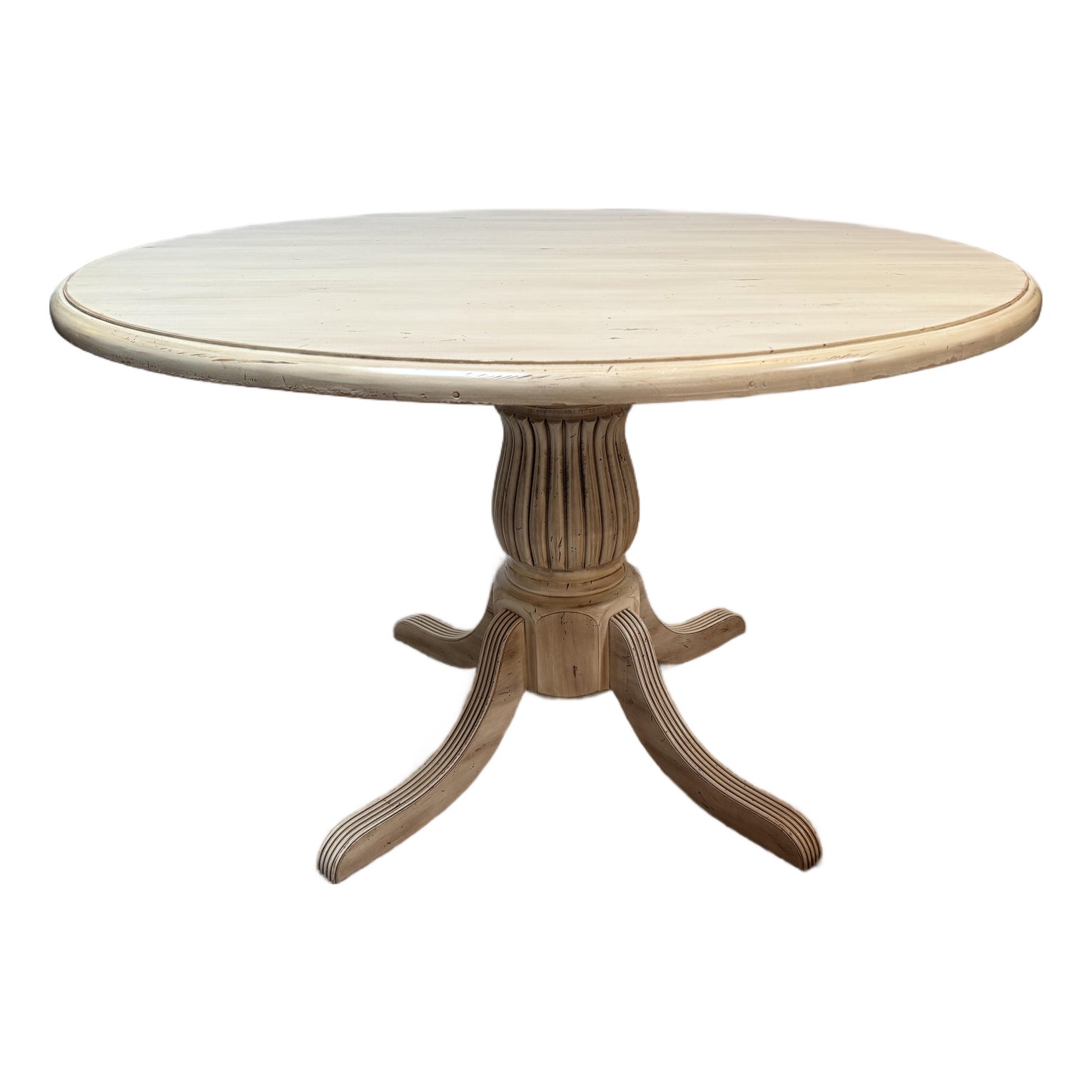 Sunrise Home French Provincial Pedestal Breakfast Table | Chairish