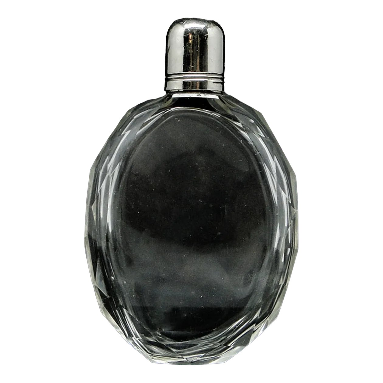 Art Deco Crystal Flask, France, 1930s | Chairish