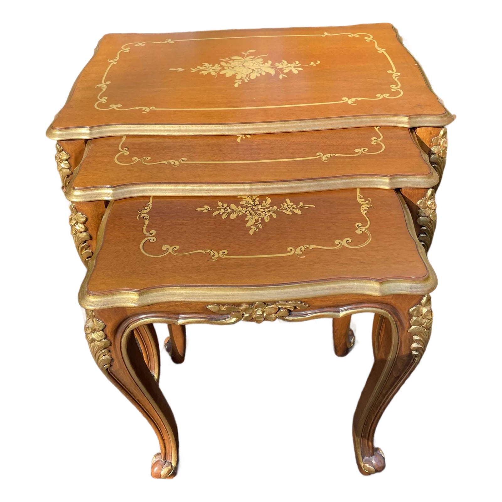 Meroni Francesco E Figli Vintage Nesting Tables | Chairish