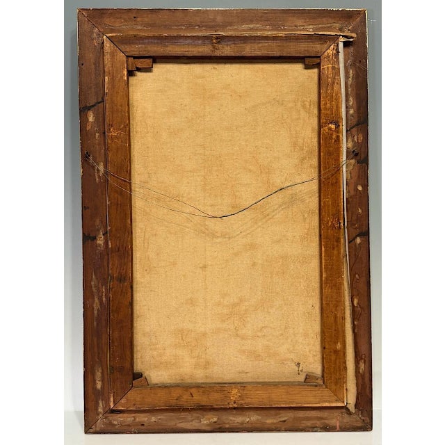 1920's Floral Oil on Canvas After Willem Van Leen, Gold Leaf Frame ...