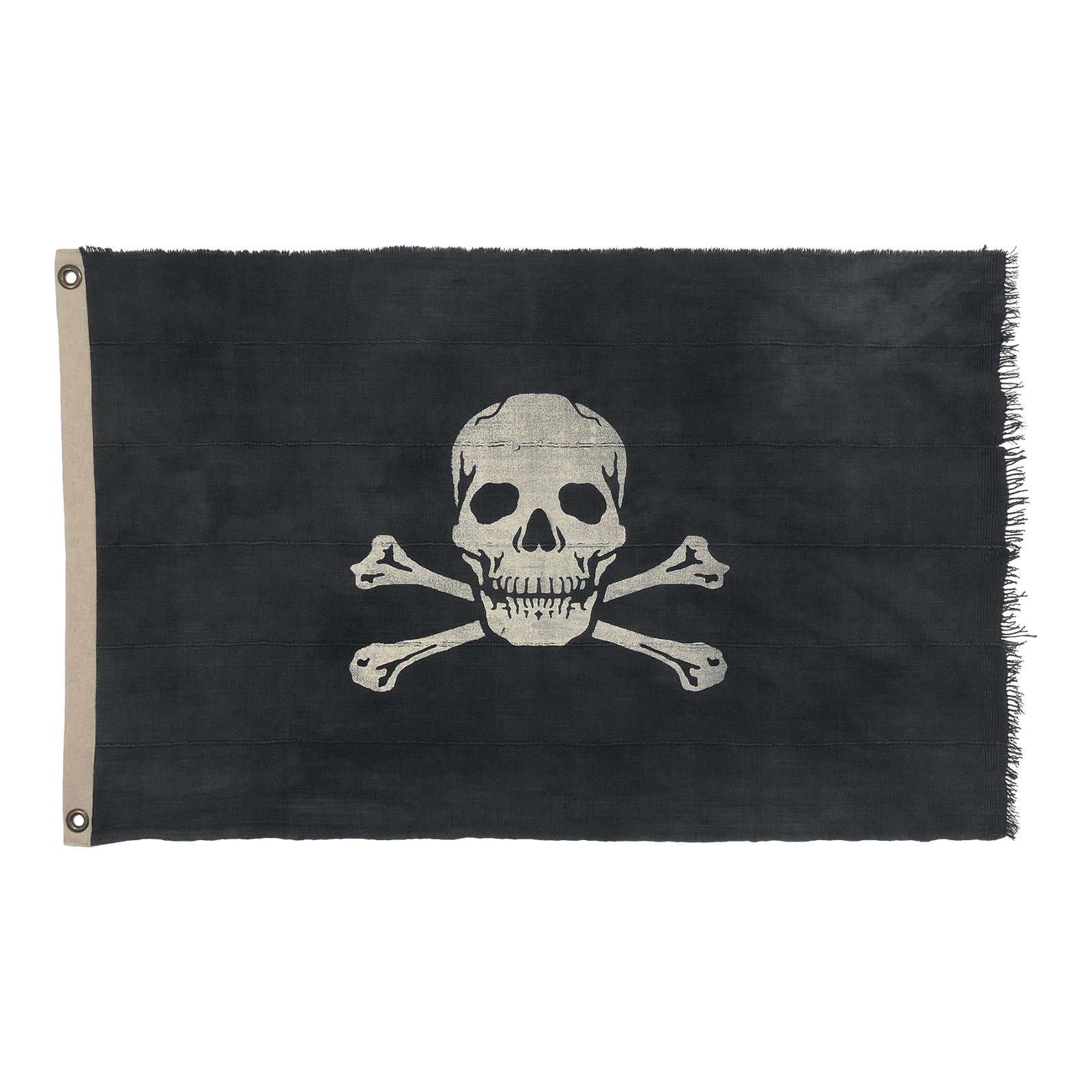 Faded Distressed Cotton Flag, Vintage Style Pirate Skull, Jolly Roger ...